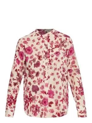 Isabel Marant Étoile Floral Print Silk Shirt - Cream