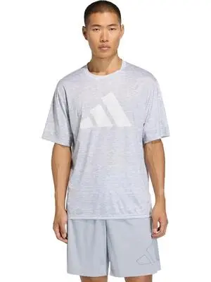 Adidas Workout Essentials Brandlove T-shirt - Grey Two Mel / White