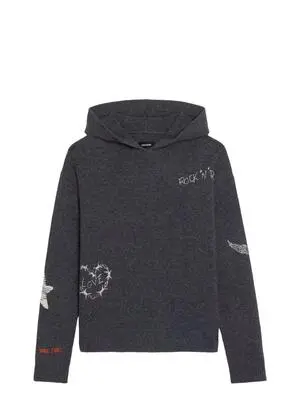 Zadig&Voltaire Embroidered Hoodie - Grey