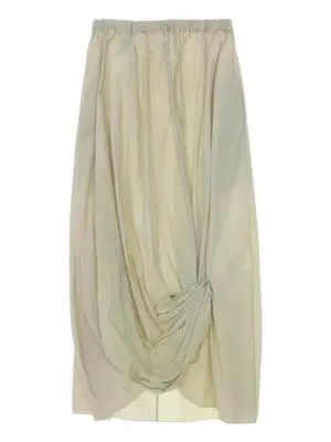 LAUREN MANOOGIAN Twist Maxi Skirt - Neutrals