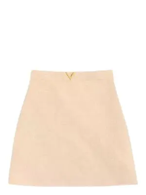 VALENTINO V-Shaped Detail Mini Skirt