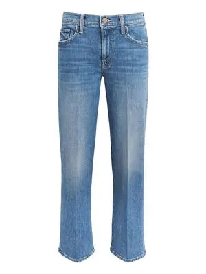 MOTHER The Rambler Zip Heel Jeans - Blue