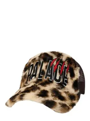 PALACE Claw Furry Print Trucker Hat - Leopard