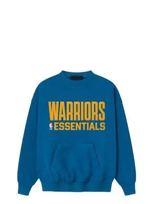Fear Of God Essentials Warriors Sport Crewneck Sweatshirt - Blue Sapphire