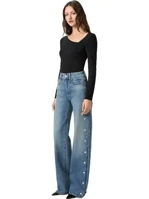 Paige Sasha Wide Leg Jean - Denim