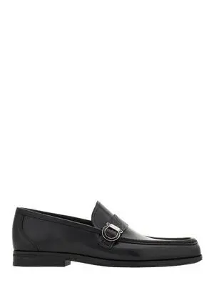 FERRAGAMO Gancini Loafer - Black