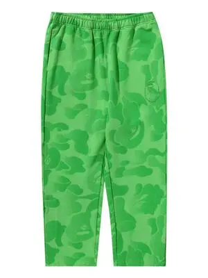 A BATHING APE Ink Camo Wide Leg Track Pants - Green