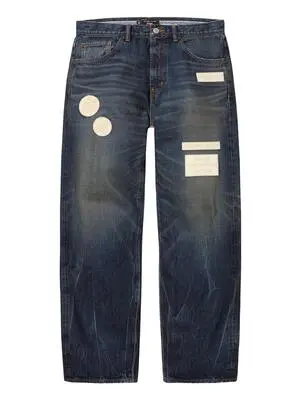 Supreme X Number Ine Patches Selvedge Jean - Blue