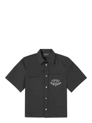 Amiri Arts District Camp Shirt - Black