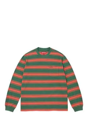 Supreme Stripe Pocket Long-sleeve Top - Green