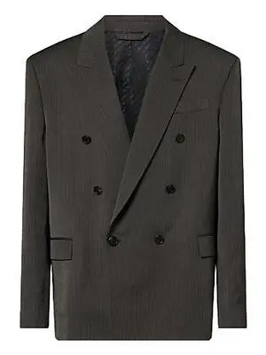 Acne Studios Jarvel Herringbone Woven Blazer - Grey