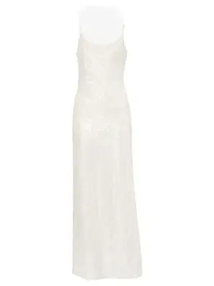 NEEDLE & THREAD Yvonne Sequinned Gown - Cream