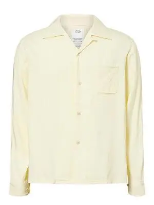 Visvim Keesey Stitched-collar Rayon Shirt - Lt.yellow