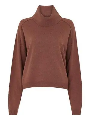 Whistles Relaxed-fit Wool Jumper - Brown