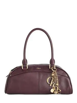 CHLOÉ Medium Leather Bowling Shoulder Bag