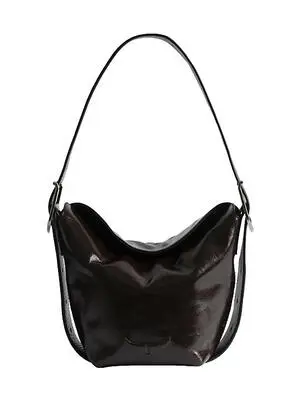 Zadig&Voltaire Baby Jane Patent-leather Shoulder Bag - Brownie