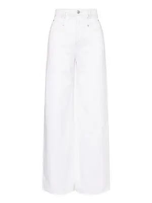 Isabel Marant Lemony Wide-leg Denim Jeans - White