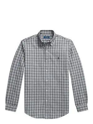Polo Ralph Lauren Custom-fit Brushed Cotton Oxford Shirt L Grey