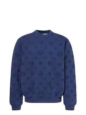 Casablanca Appliqué Logo Cotton Sweatshirt - Navy