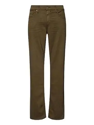 Paige Normandie Straight-leg Stretch-denim Jeans - Olive Branch