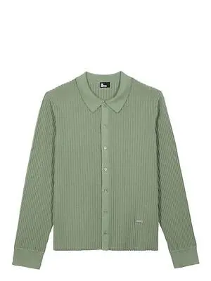 THE KOOPLES Collared Button-Down Wool-Blend Jumper