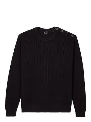 The Kooples Ribbed Cotton Jumper - Dark Navy
