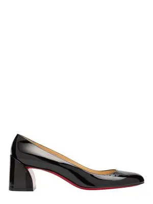 CHRISTIAN LOUBOUTIN 55mm Miss Sab Patent Pumps - Black