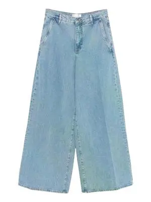 FRAME The Drape Wide-leg Jeans - Blue