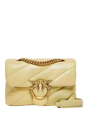 Pinko Mini Love Quilted Crossbody Bag - Neutrals