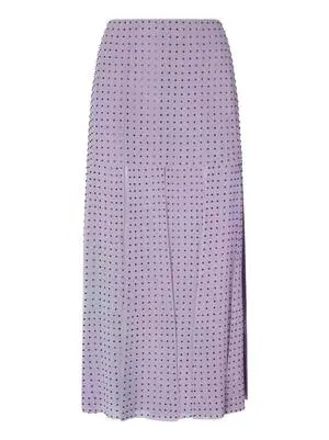 Pinko Embellished Midi Skirt - Purple