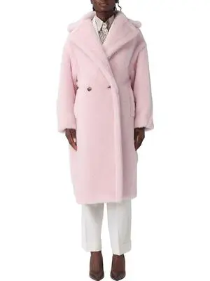 Max Mara Fur Coat Pink