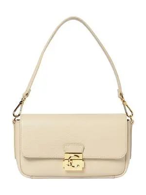 COCCINELLE Shoulder Bag With Clasp - Sand