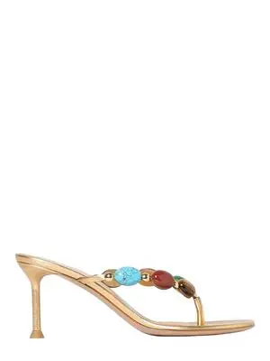 GIANVITO ROSSI Heeled Sandal - Gold