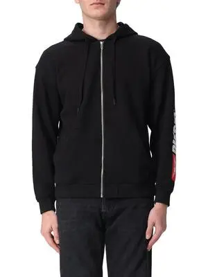 DIESEL Full Zip Sweatshirt - Black