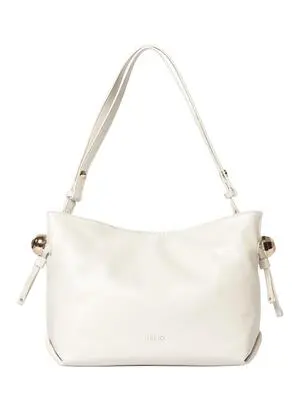 Liu Jo Ruched Drawstring Shoulder Bag - White
