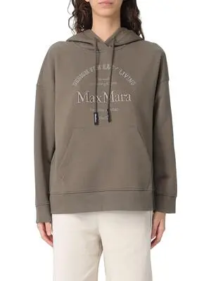 Max Mara Embossed Logo Hoodie - Green