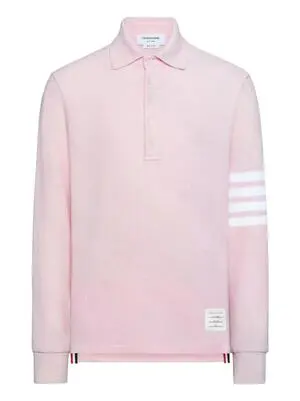 Thom Browne Pique Polo Shirt - Pink