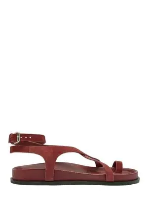 A.emery The Jalen Slim Flat Sandals - Red