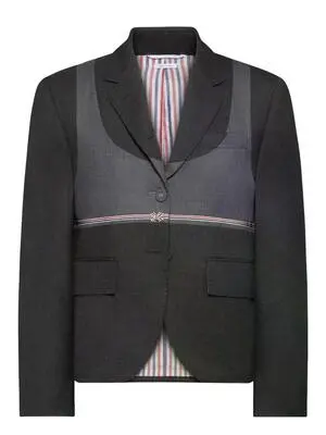 Thom Browne Twill Trompe-l'œil Jacket - Grey