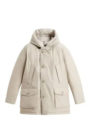 Woolrich Logo Parka - Beige