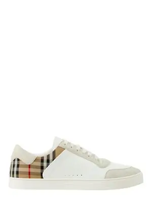 Burberry Stevie Leather Sneakers - White
