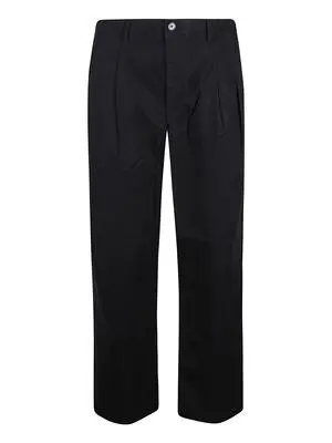Calvin Klein Cotton Trousers - Black