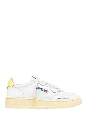 AUTRY Medialist Low Leather Sneakers - Yellow