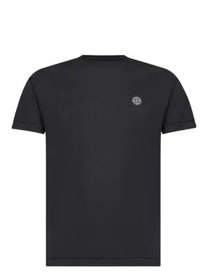 Stone Island Stone Island Logo Cotton T-Shirt Blue