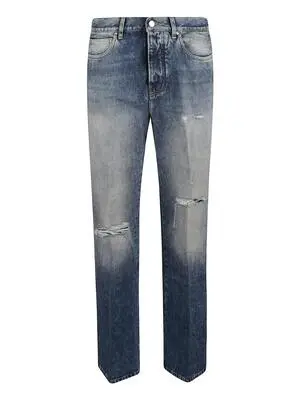 AMIRI Slashed Boot-Cut Jeans