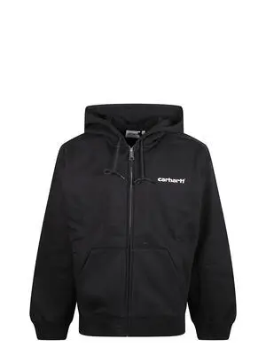 Carhartt Work In Progress Full Zip Hooded Sweatshirt - Black