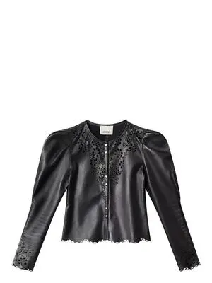 Isabel Marant Nerida Floral-cutout Shirt - Black