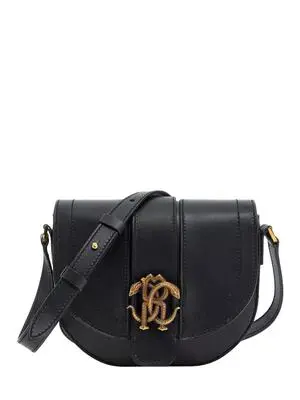Roberto Cavalli Mirror Snake Shoulder Bag - Black