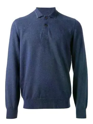 Brunello Cucinelli Polo Collar Shirt - Blue