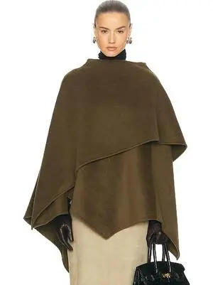 L'academie Kye Wool Cape - Olive
